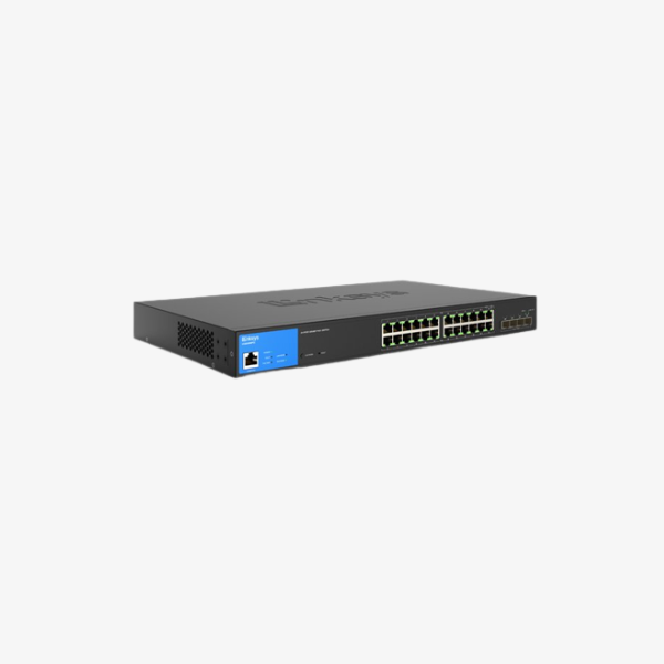 Linksys LGS328MPC 24-Port Managed Gigabit PoE+ Switch with 4 10G SFP+ ...